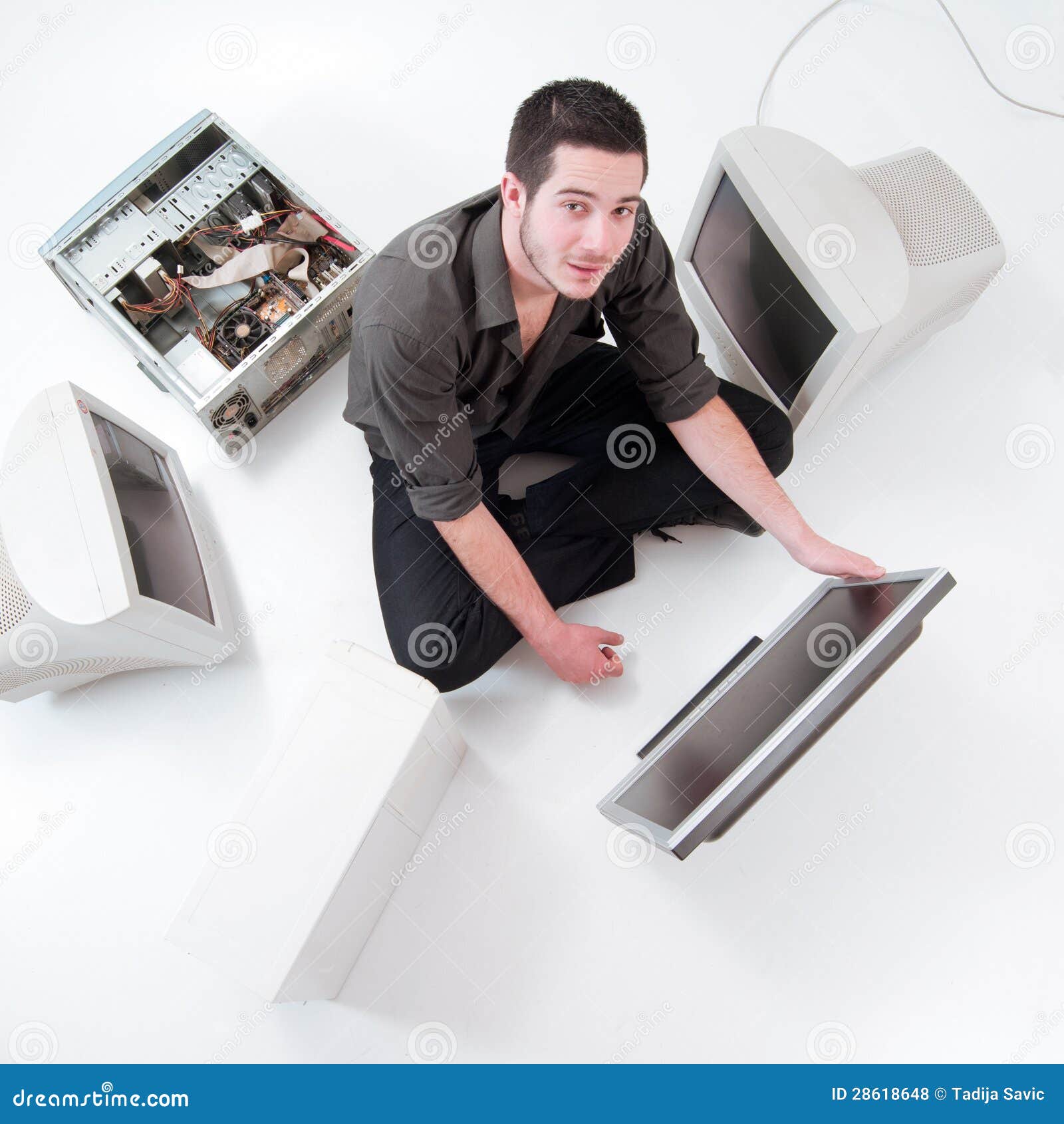 Computer service stock photo. Image of inside, young - 28618648