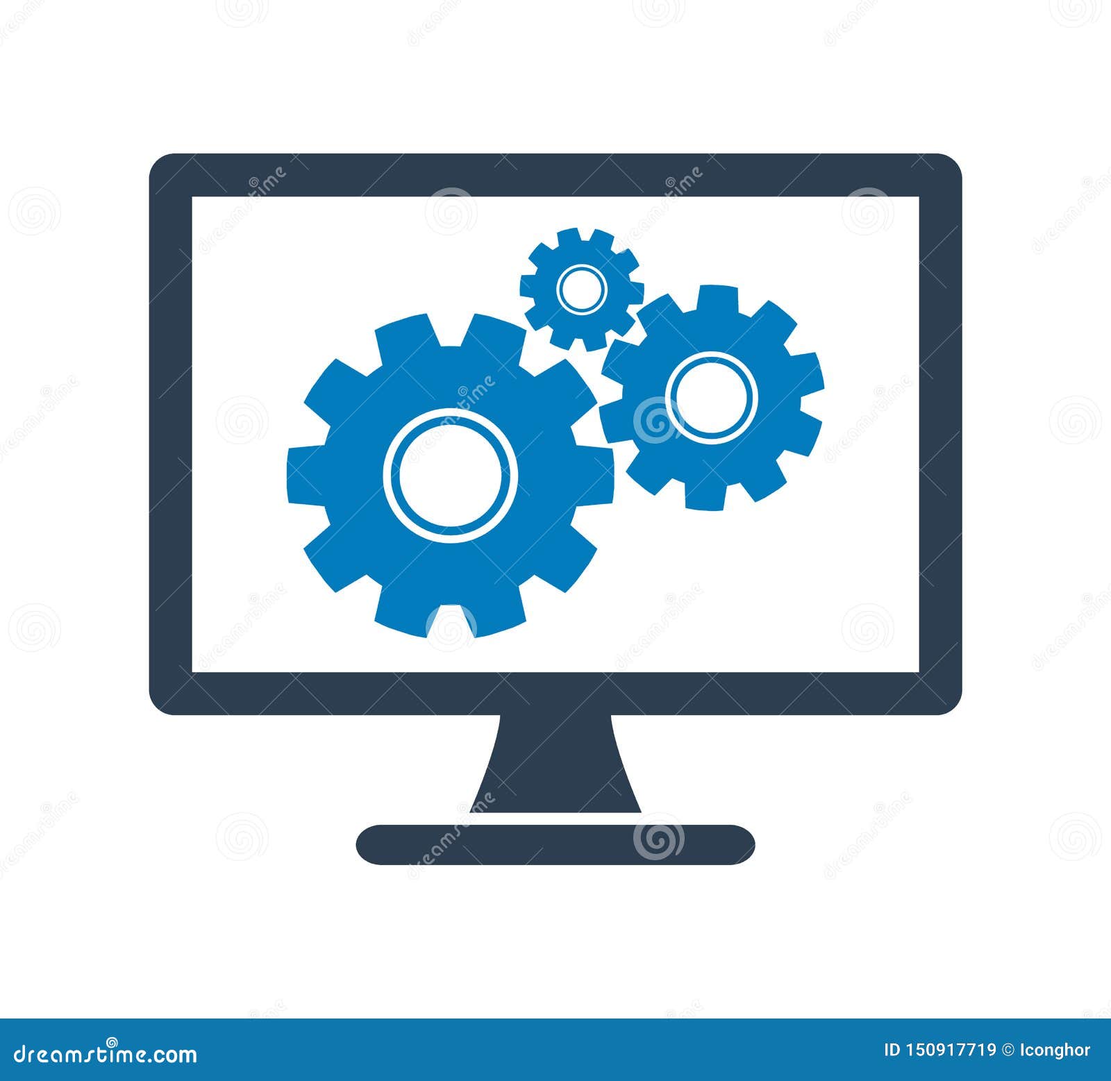 Computer Service Icon. stock vector. Illustration of symbol - 150917719