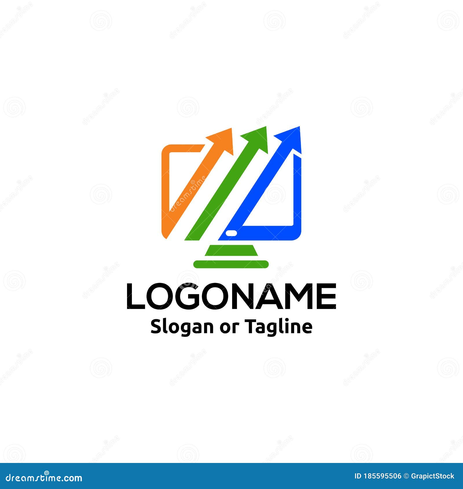 Computer Service Logo, Web Service Logo, Data Analytic Icon, Data ...