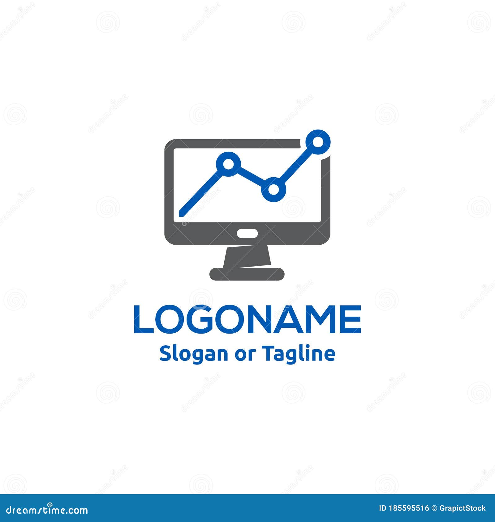 Computer Service Logo, Web Service Logo, Data Analytic Icon, Data ...