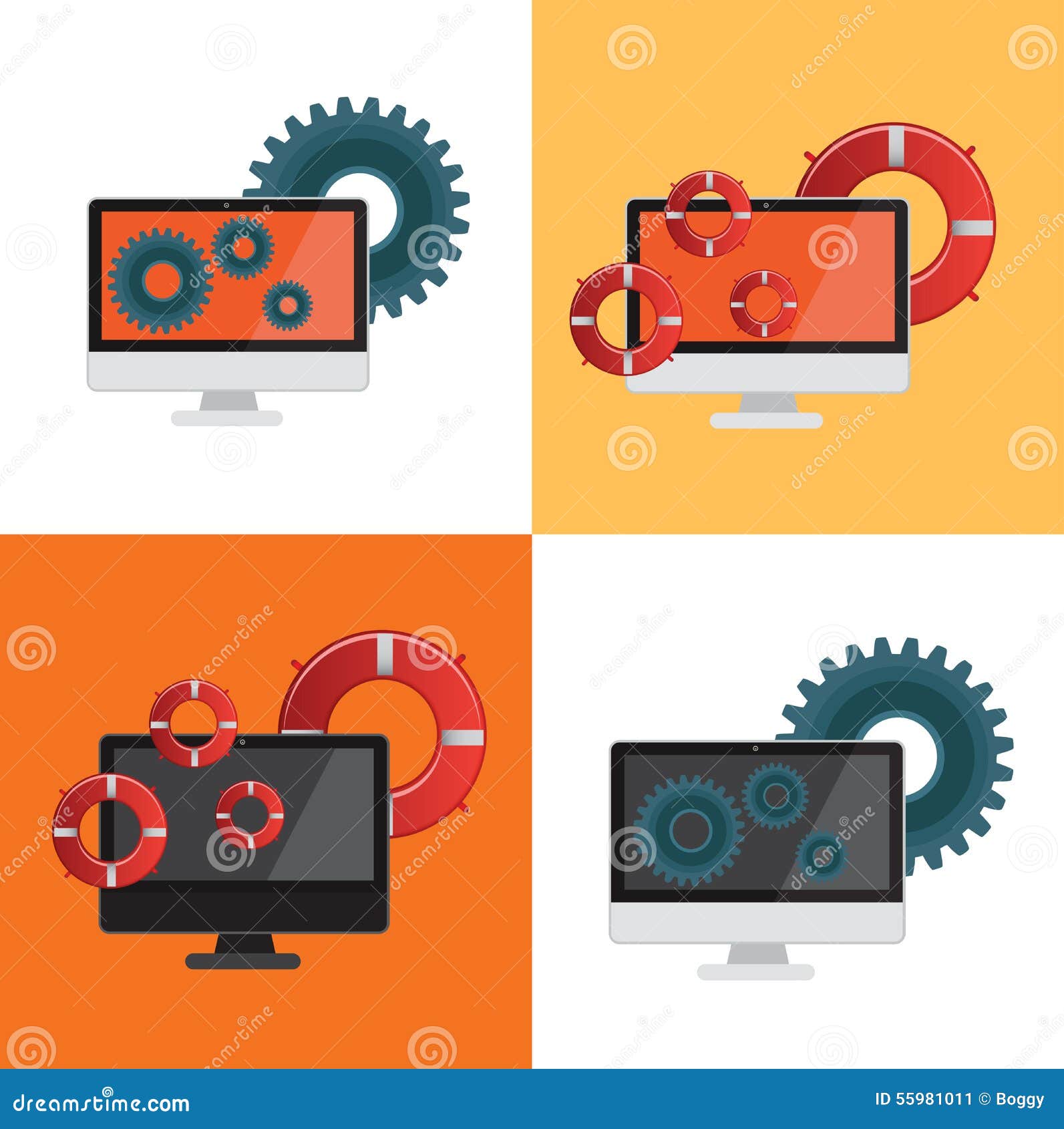 Computer service stock illustration. Illustration of configuring - 55981011