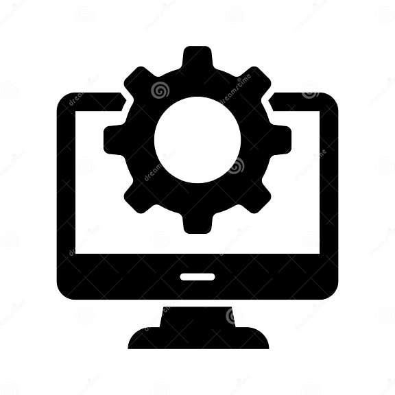 Computer Setting Vector Design in Trendy Style, System Configuration ...