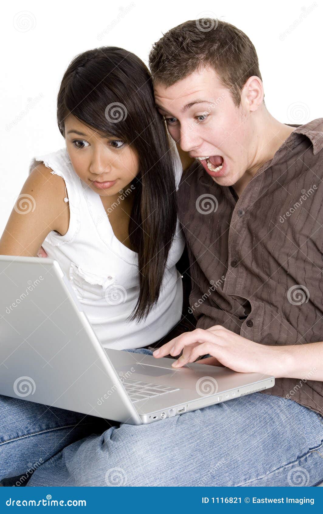 Computer Shock stock image. Image of attractive, asian - 1116821
