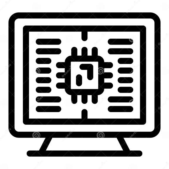 Computer Showing Microchip, Programming, and Semiconductor ...