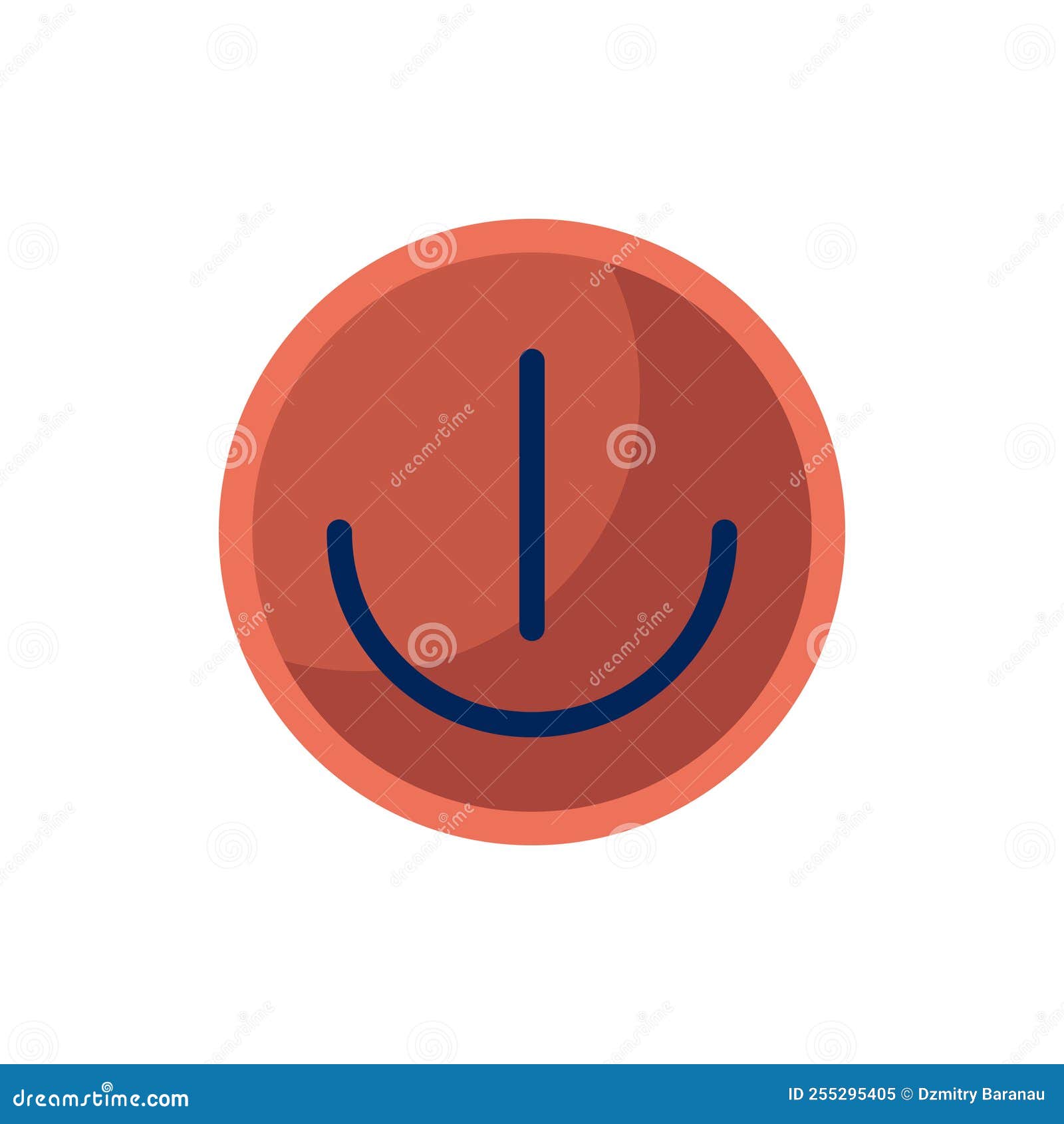 Computer Shutdown Symbol and Technology Icon Button. Off Power ...