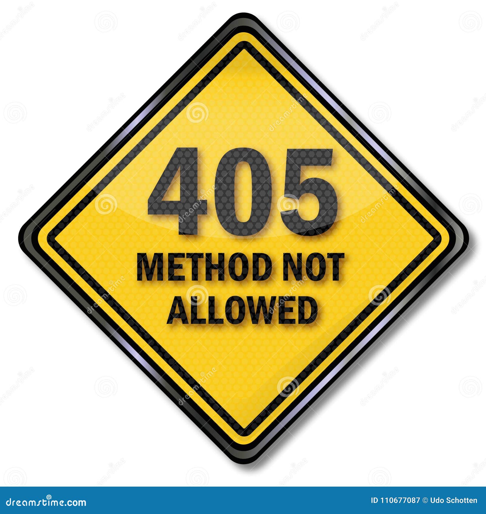 Computer Sign 405 Method Not Allowed Stock Vector - Illustration of ...