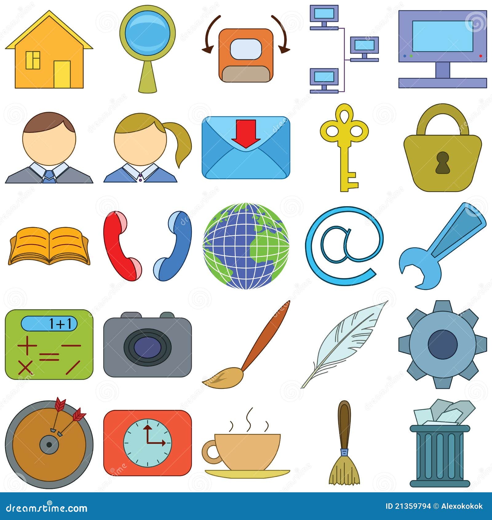 Computer signs stock vector. Illustration of computer - 21359794