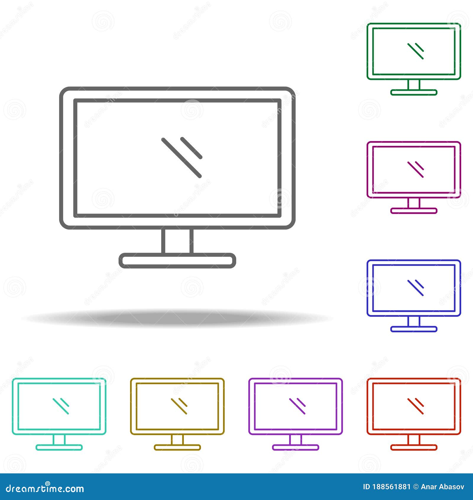 Computer Skills Icon. Elements of Web in Multi Color Style Icons Stock ...