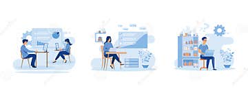 Computer Skills Requirement Abstract Concept Vector Illustration Set ...