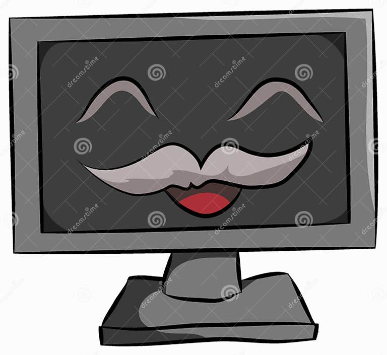 Computer smile stock illustration. Illustration of unique - 81301983