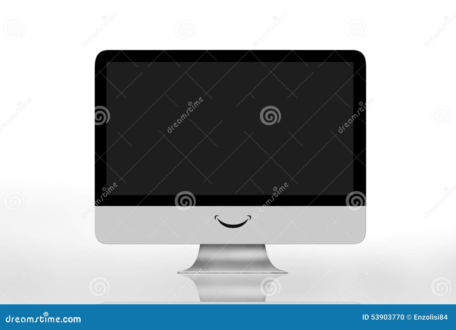Computer smiling stock illustration. Illustration of internet - 53903770