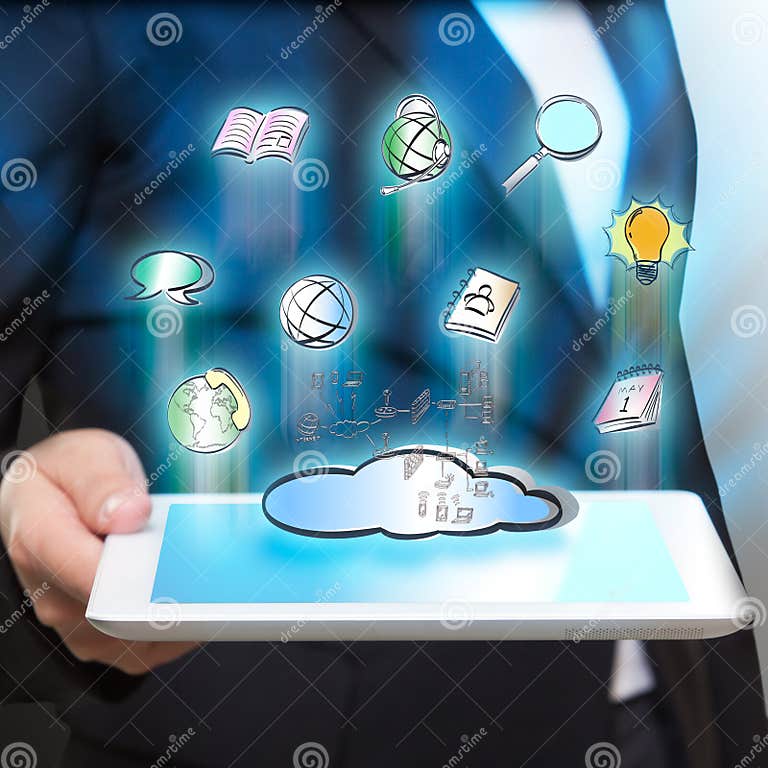 Computer and Social Network Sharing Stock Photo - Image of console ...