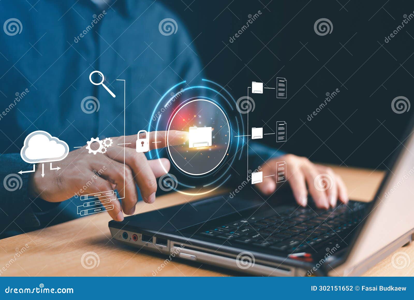 Computer Software Archiving Concept Stock Illustration - Illustration ...