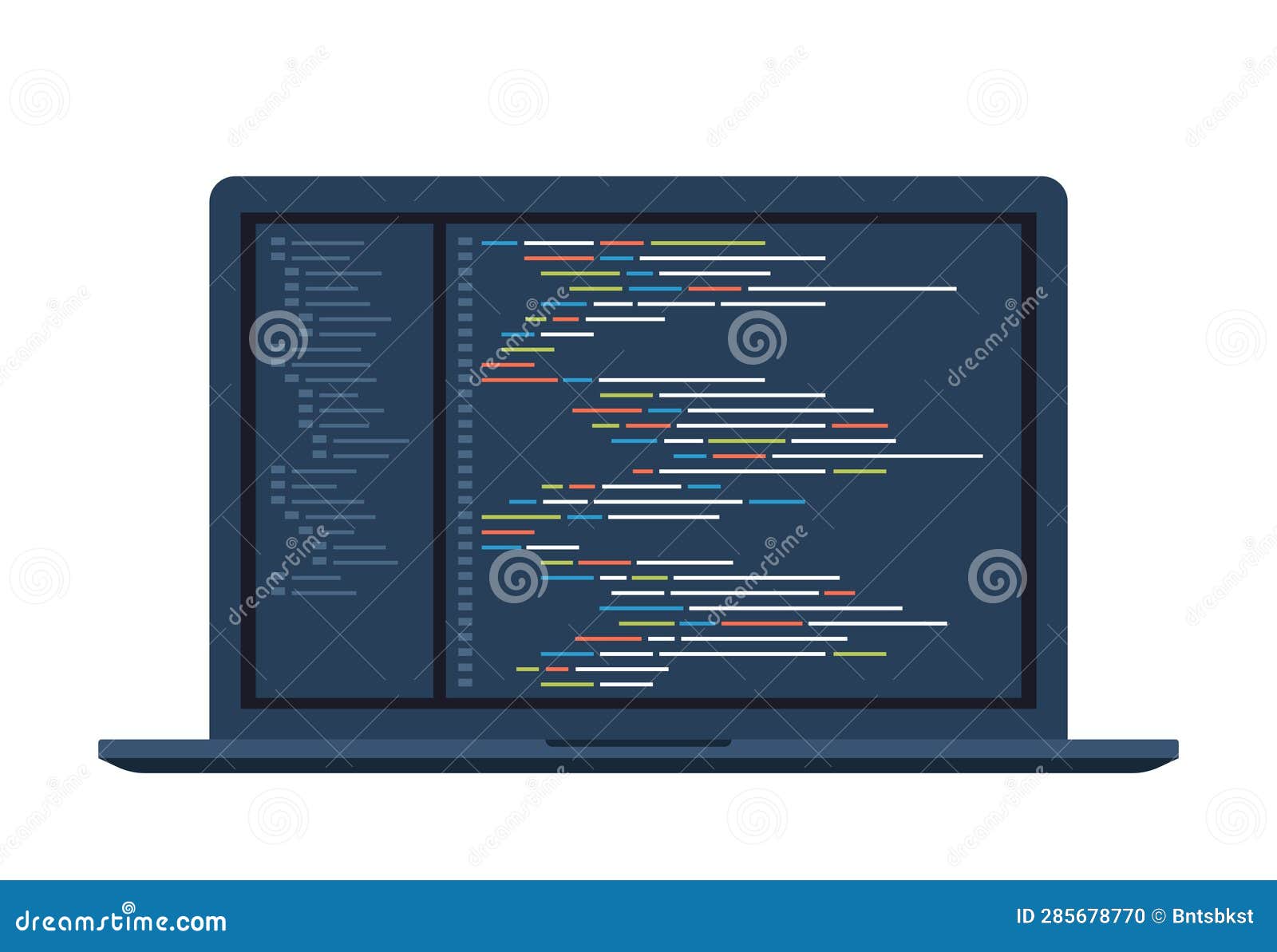 Computer Software Coding Vector Concept Programming Coding Script Java Digital Program Code On