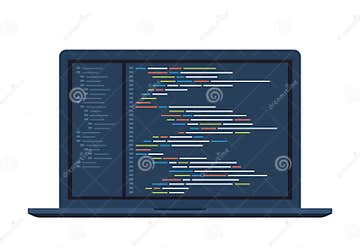 Computer Software Coding Vector Concept. Programming Coding Script Java ...