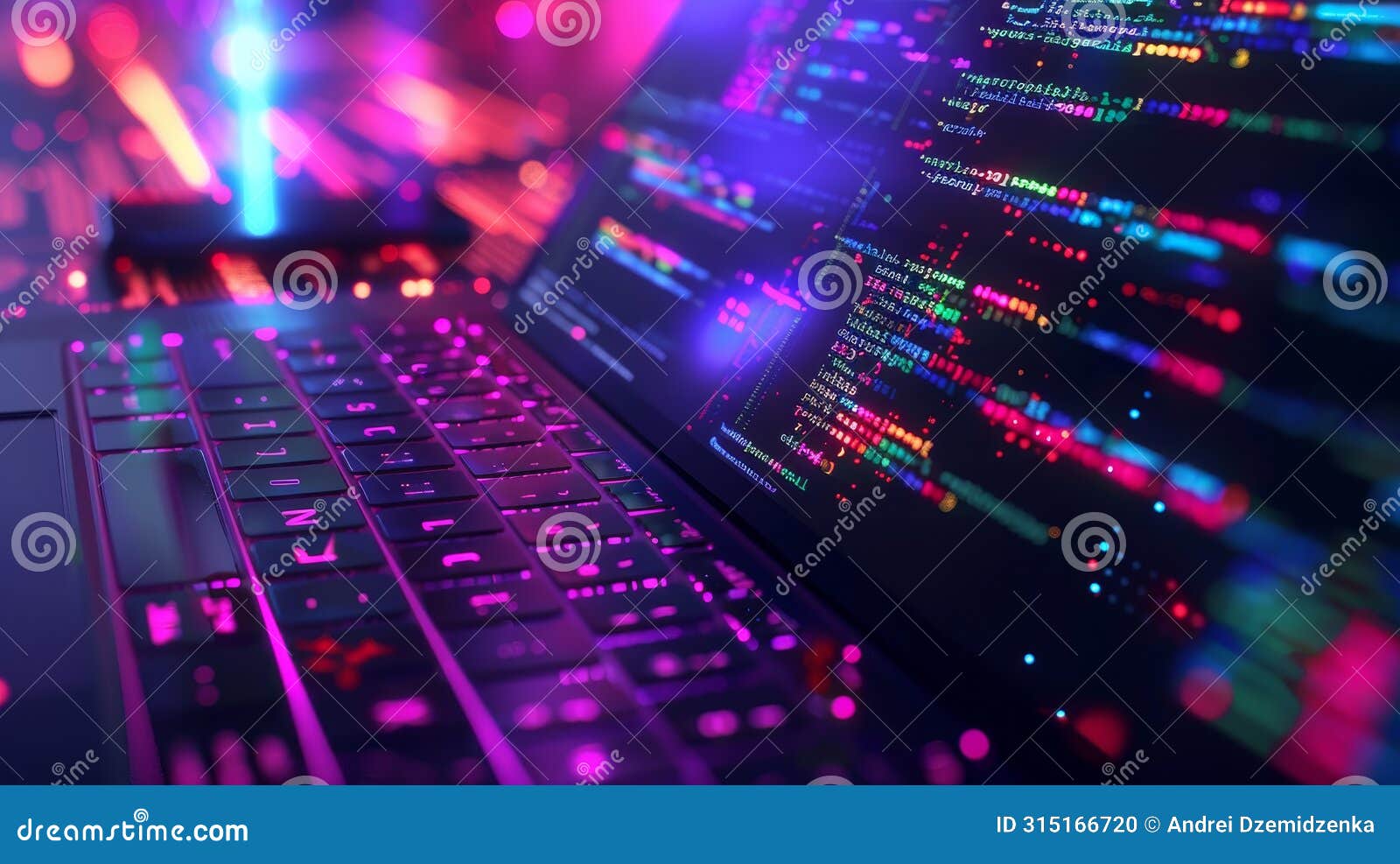 Computer Software Development Web Design And Programming Concept Abstract Programming