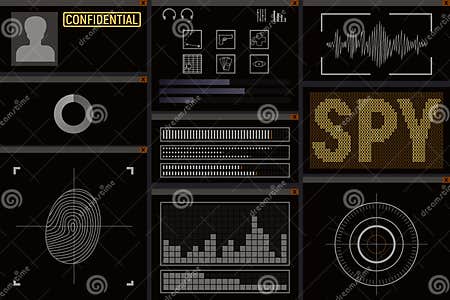 Computer Software for the Spy. Stock Vector - Illustration of ...