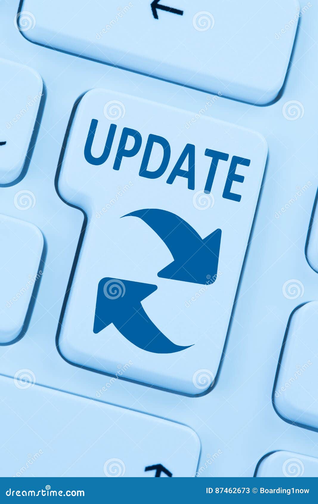 Computer Software Update Network Security Virus Blue Online Web Stock ...