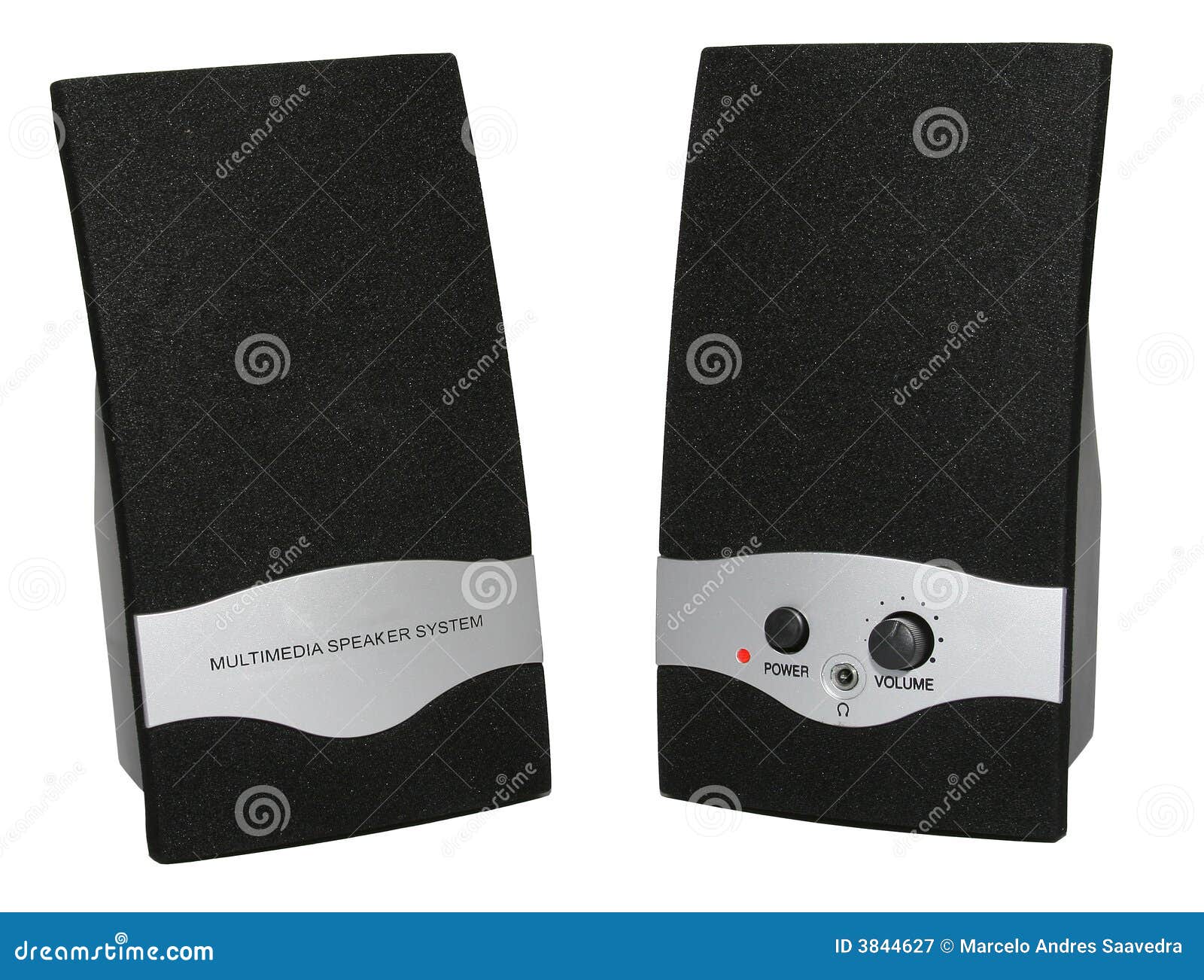 Computer speakers. stock image. Image of multimedia, object - 3844627