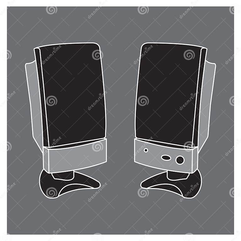 Computer Speakers Icon Design Stock Vector - Illustration of disco ...