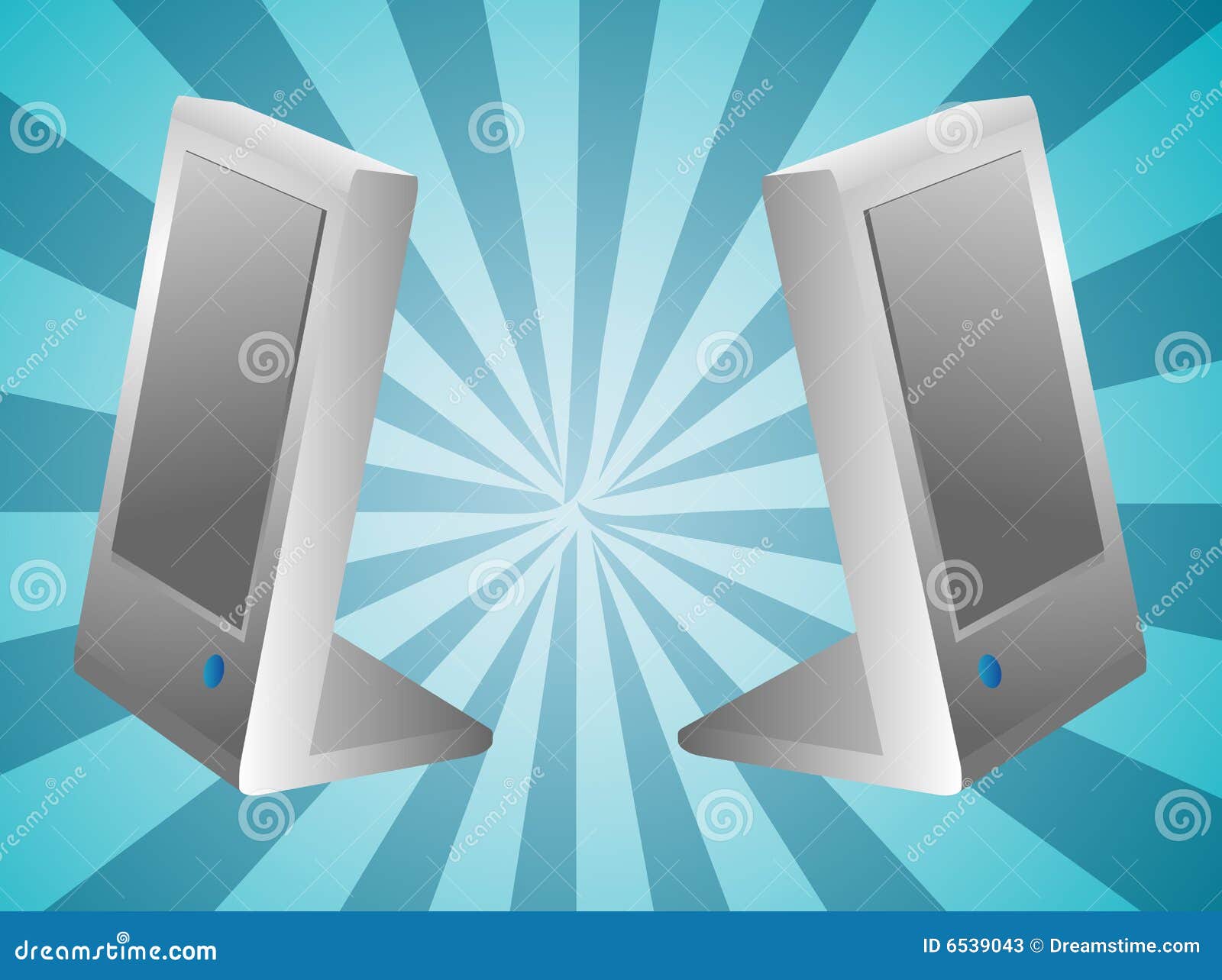 Computer Speakers Illustration Stock Vector - Illustration of pair ...