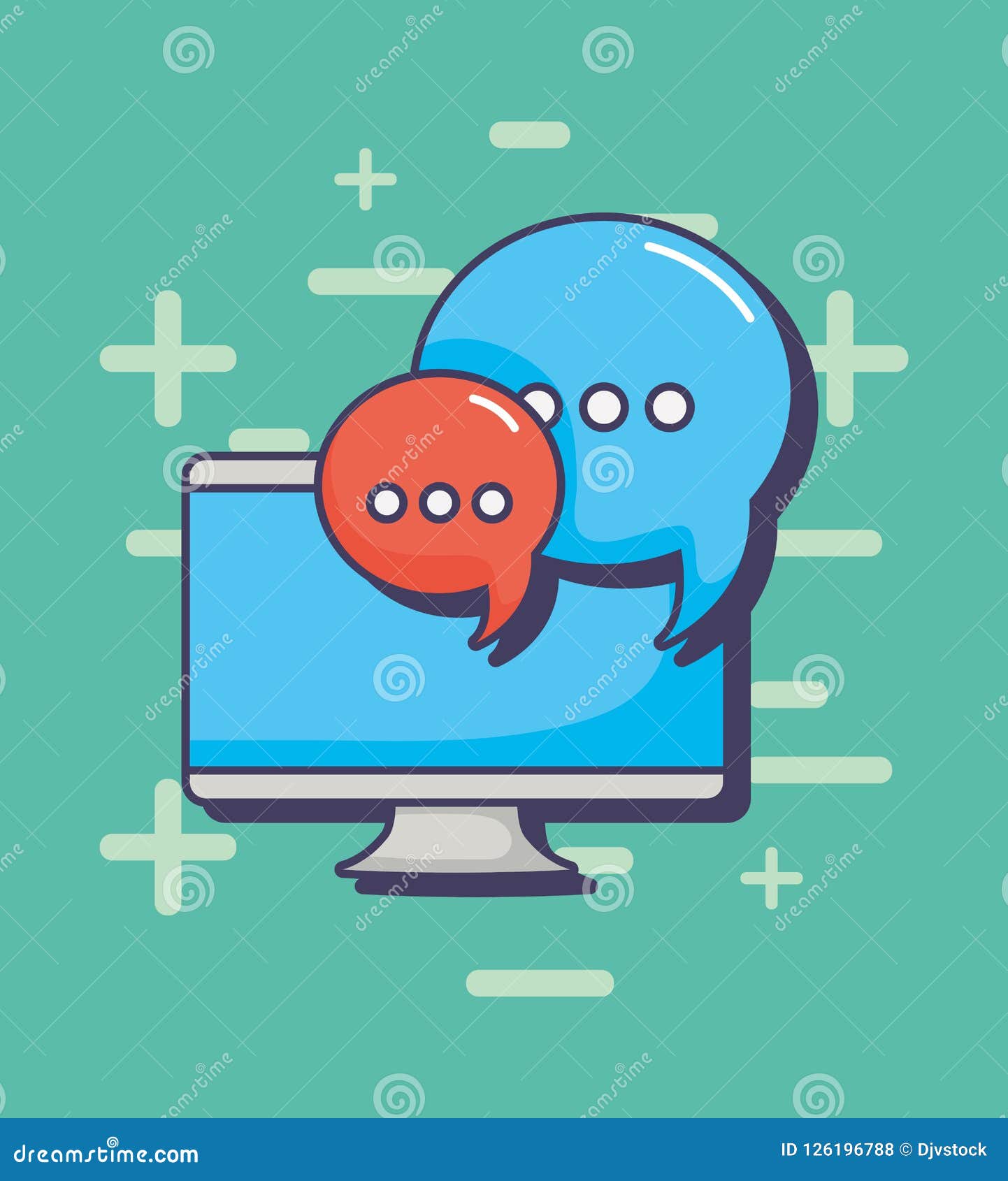 Computer Speech Bubble Stock Illustrations – 48,245 Computer Speech ...