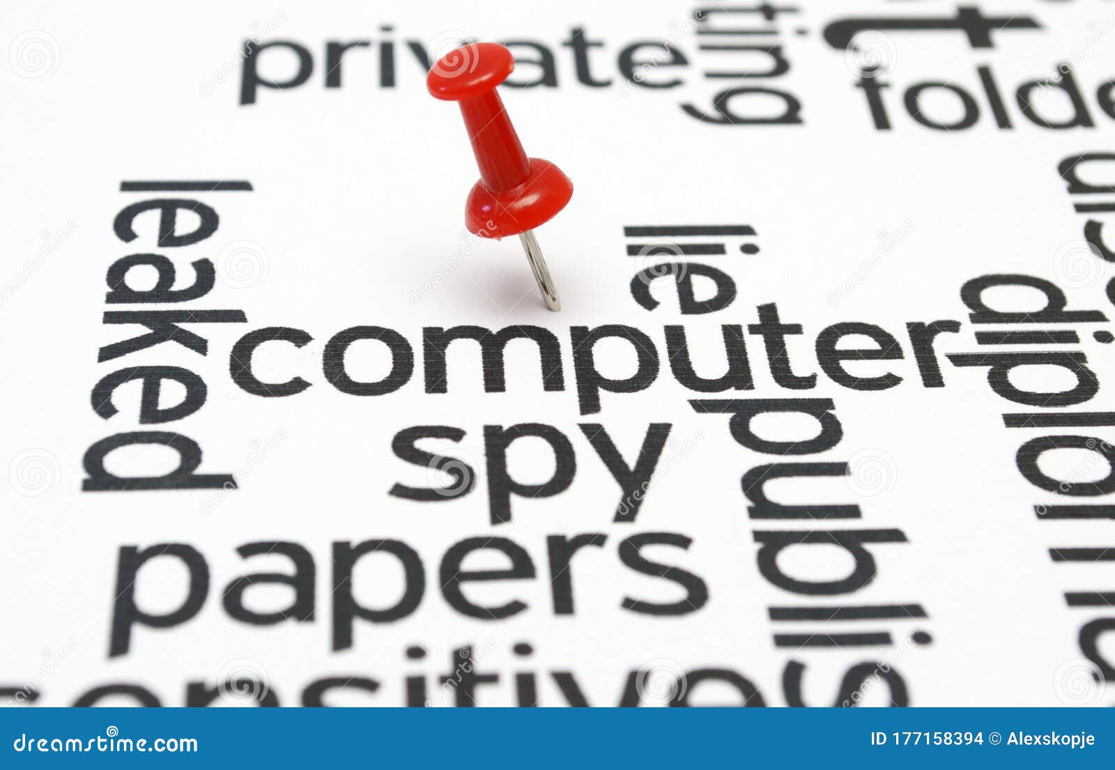 Computer spy concept stock photo. Image of discovery - 177158394