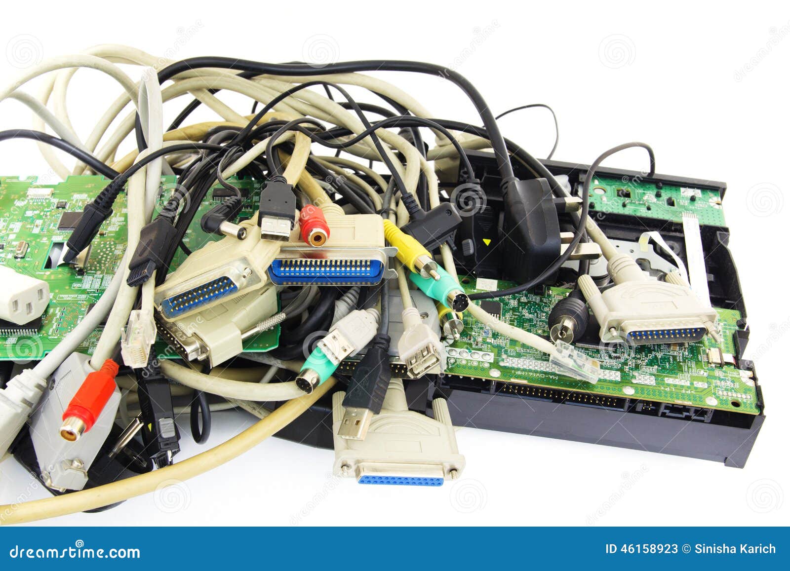 Computer-Stecker stockbild. Bild von seilzug, netz, vernetzung - 46158923