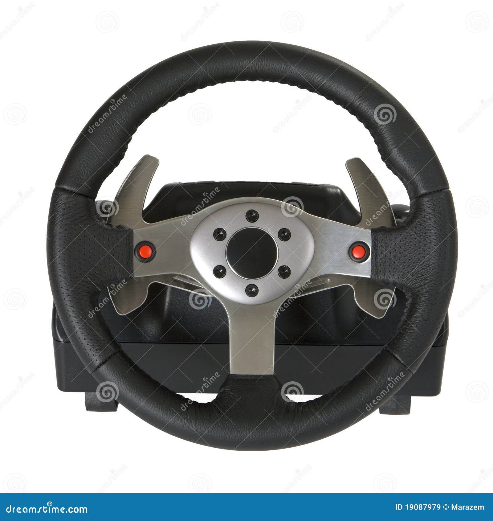 Computer steering wheel stock image. Image of steering - 19087979