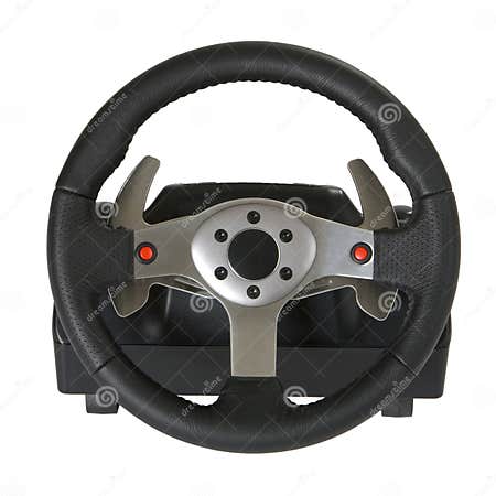 Computer steering wheel stock image. Image of steering - 19087979