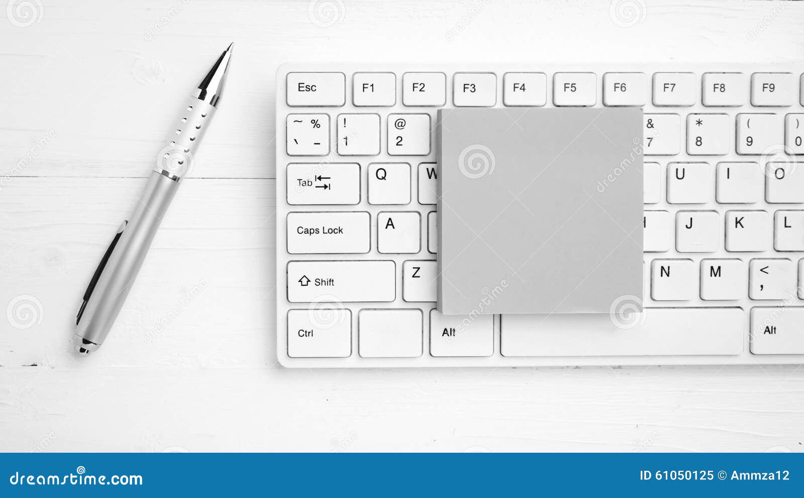 Computer and Sticky Note Black and White Color Style Stock Image ...