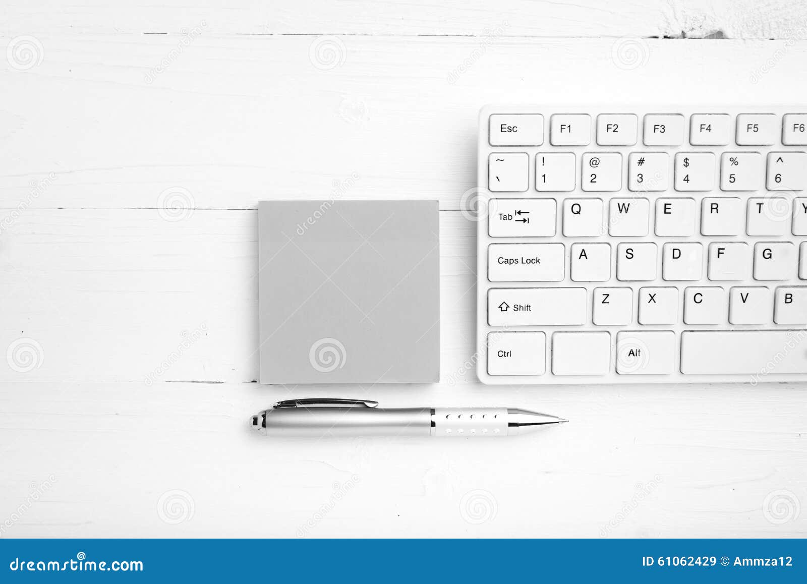 Computer and Sticky Note Black and White Color Style Stock Image ...