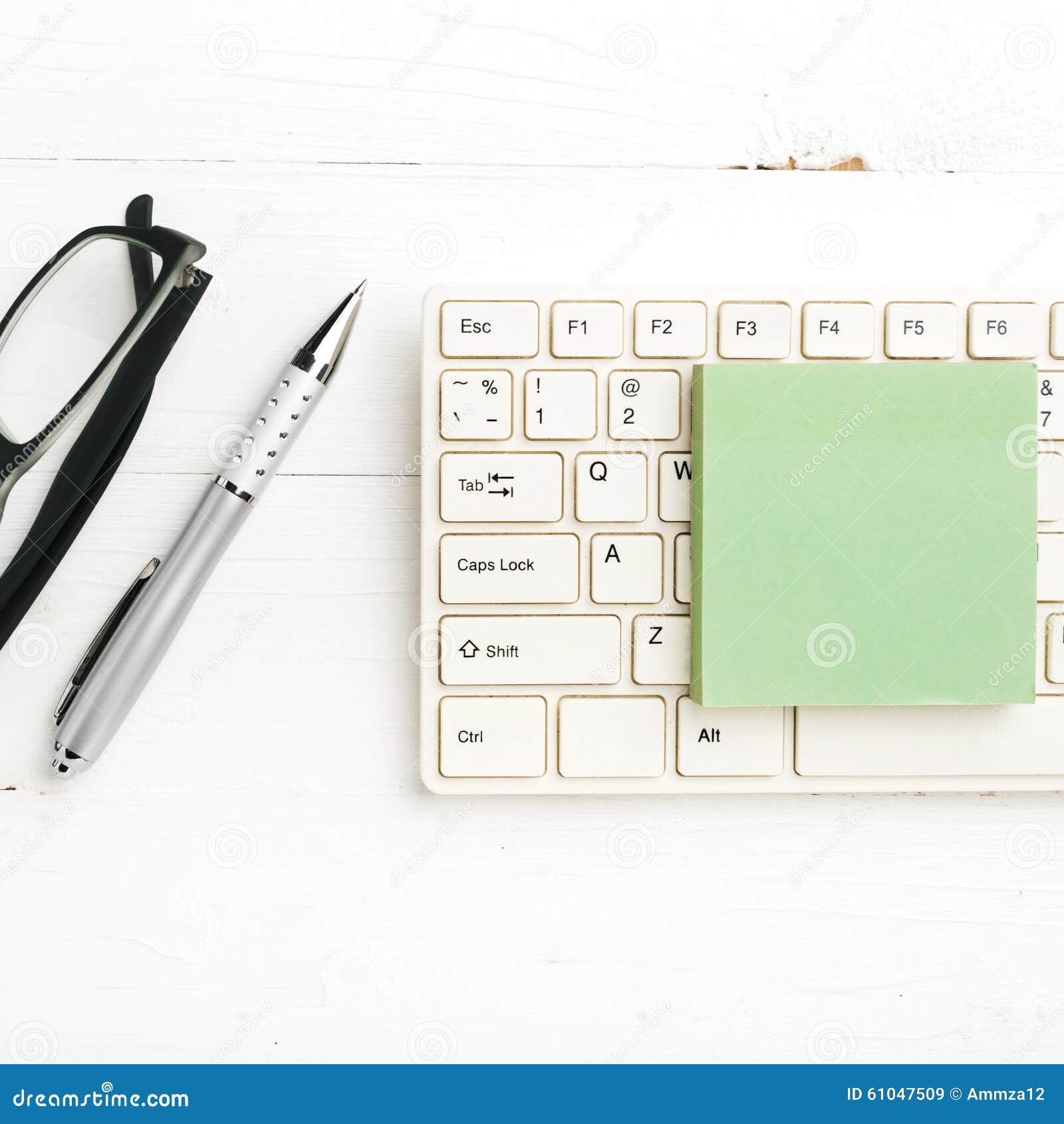 Computer and sticky note stock image. Image of technology - 61047509