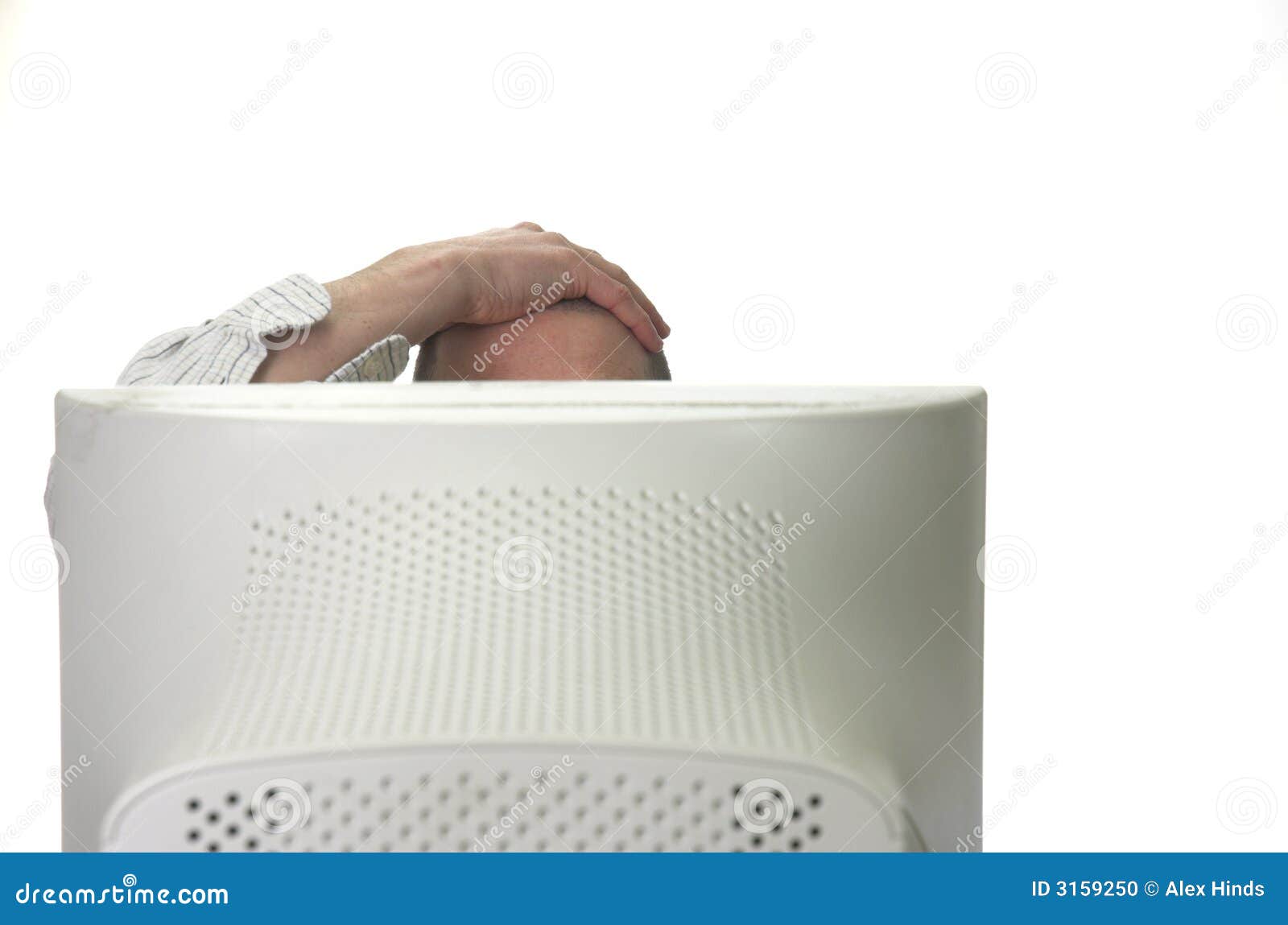 Computer stress. stock photo. Image of forget, expressions - 3159250
