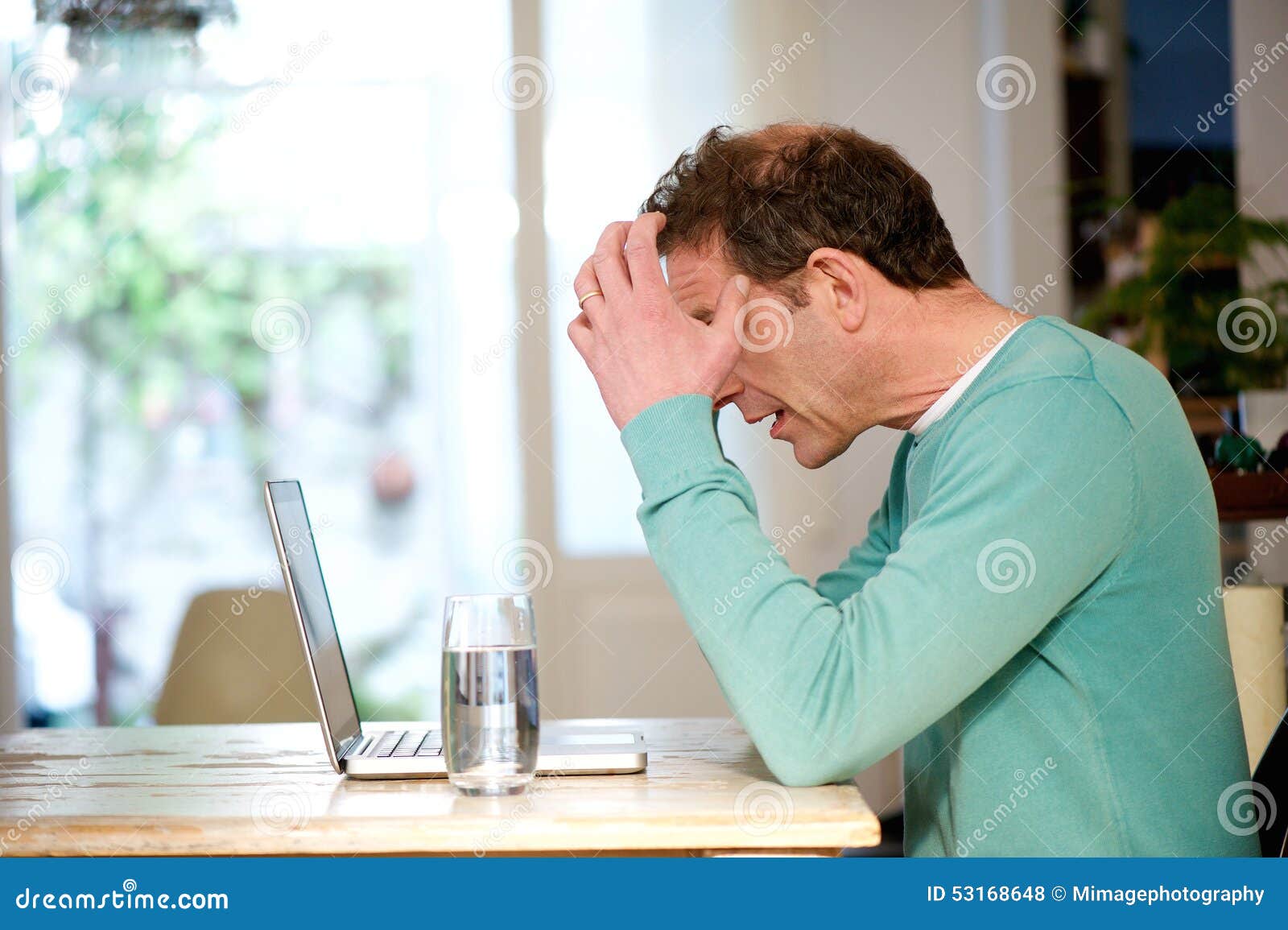 Computer stress stock photo. Image of anger, caucasian - 53168648