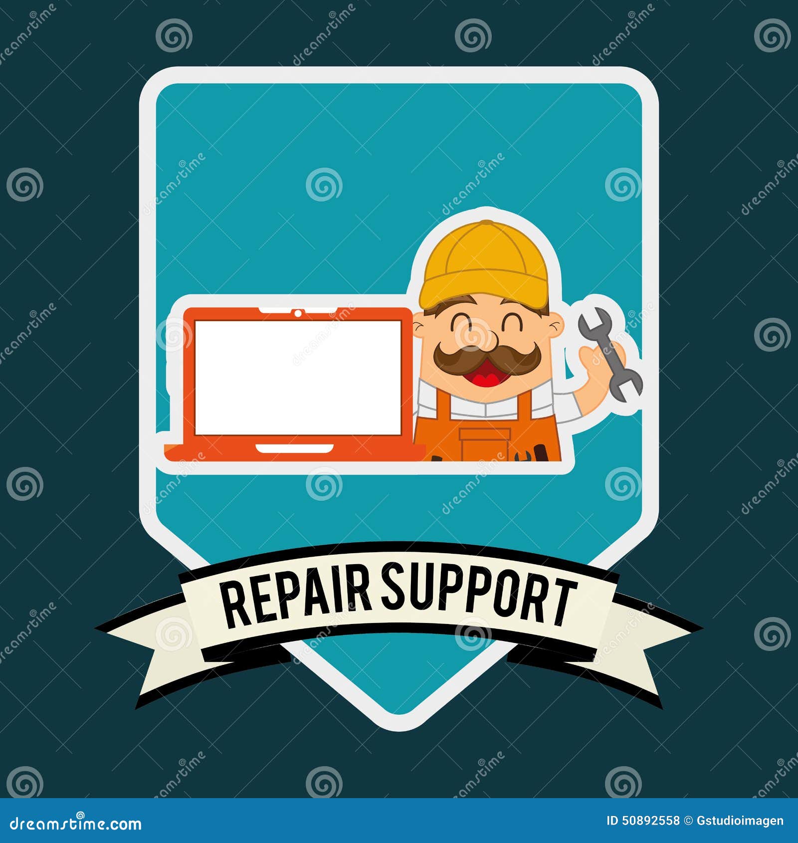 Computer support stock vector. Illustration of repair - 50892558