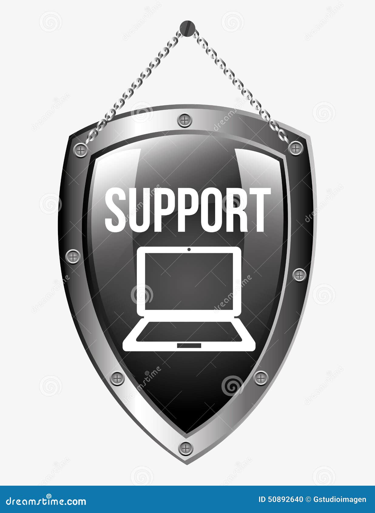 Computer support stock vector. Illustration of hardware - 50892640