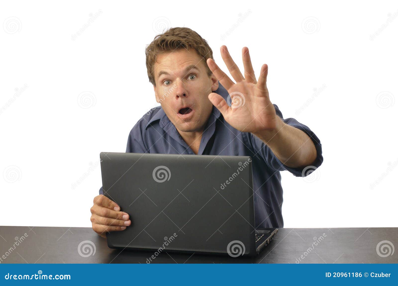 Computer surprise stock photo. Image of horizontal, hide - 20961186