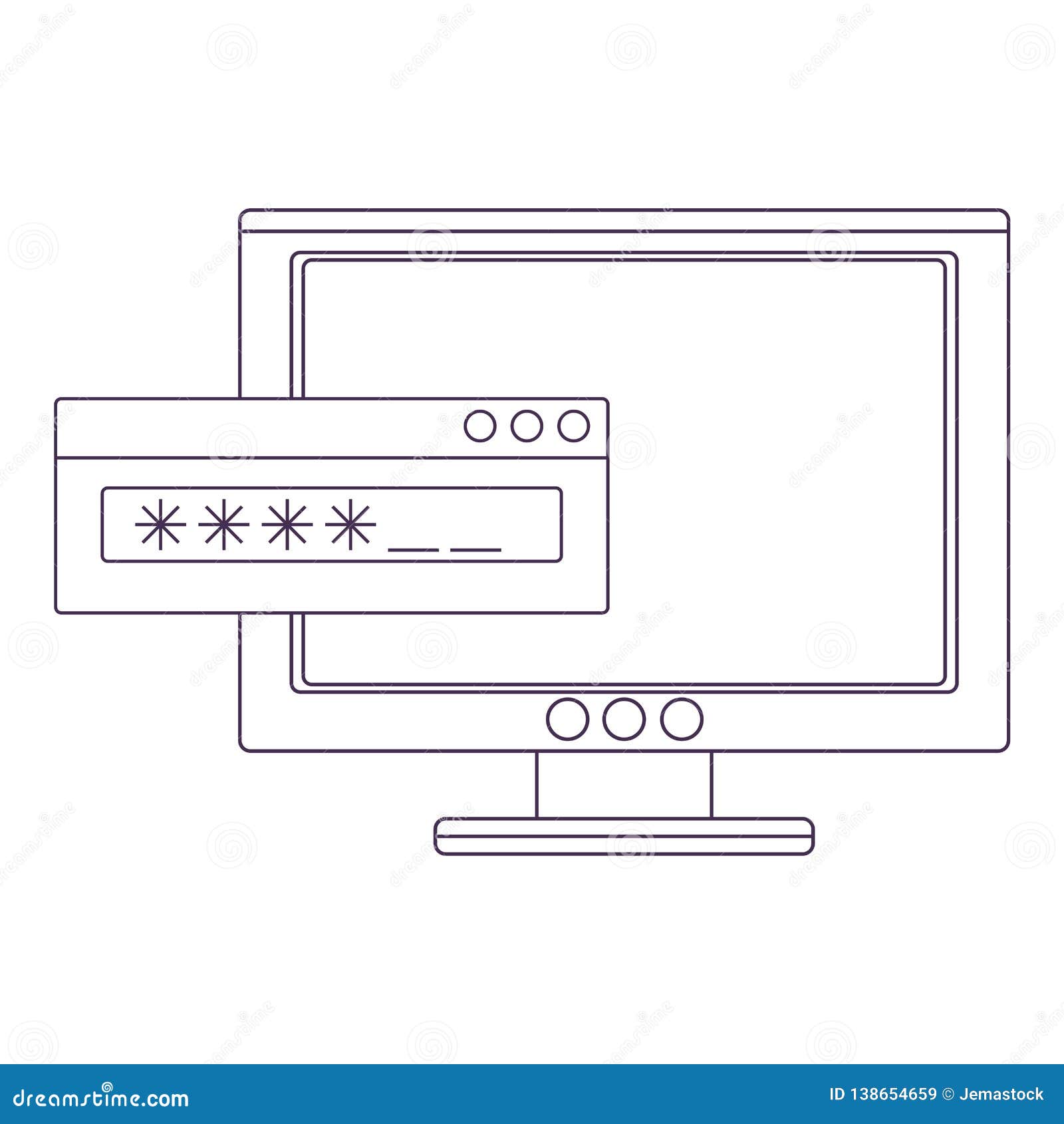 Computer and switch stock vector. Illustration of object - 138654659