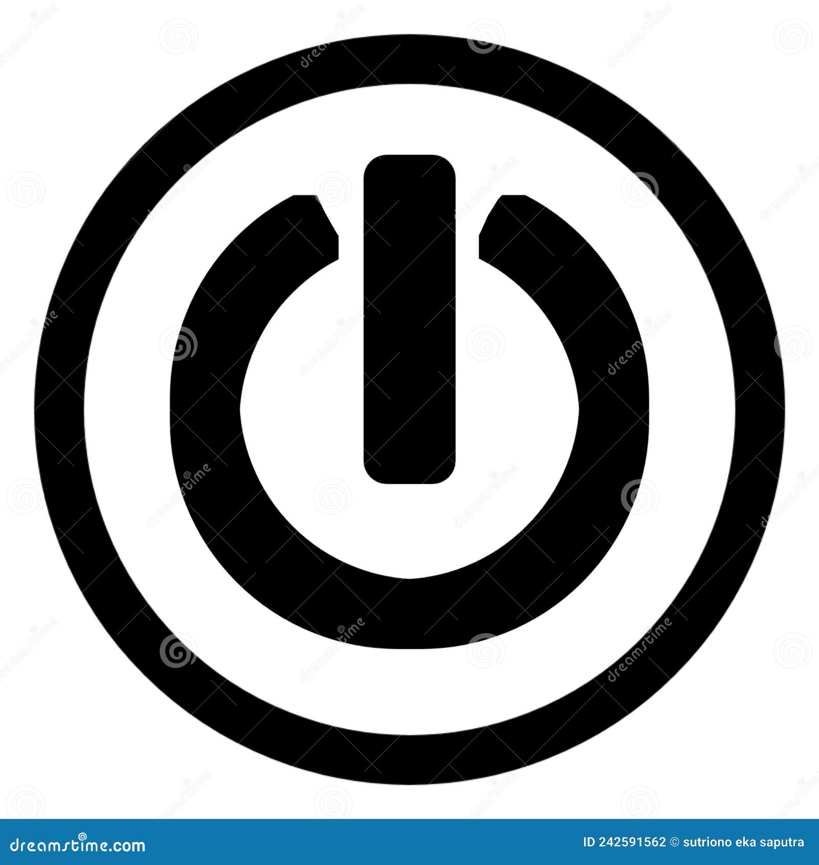 This is Computer Symbol, Power Icon Stock Illustration - Illustration ...
