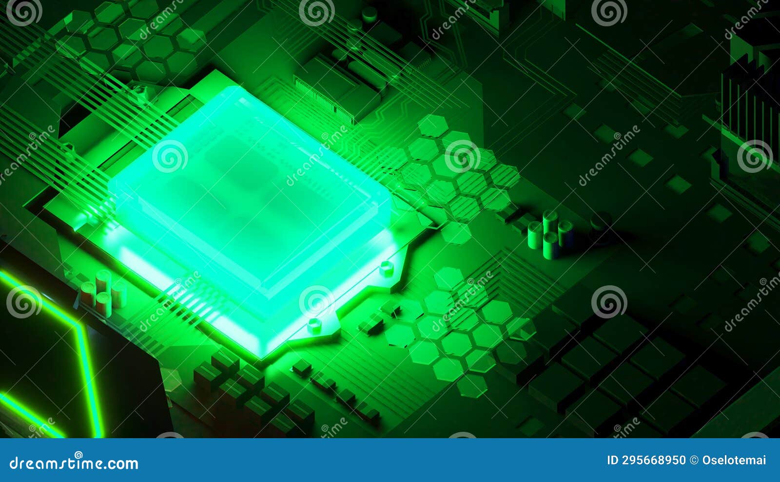 Computer System Connection Point,Abstract Technology of Central Processing Unit,working ...