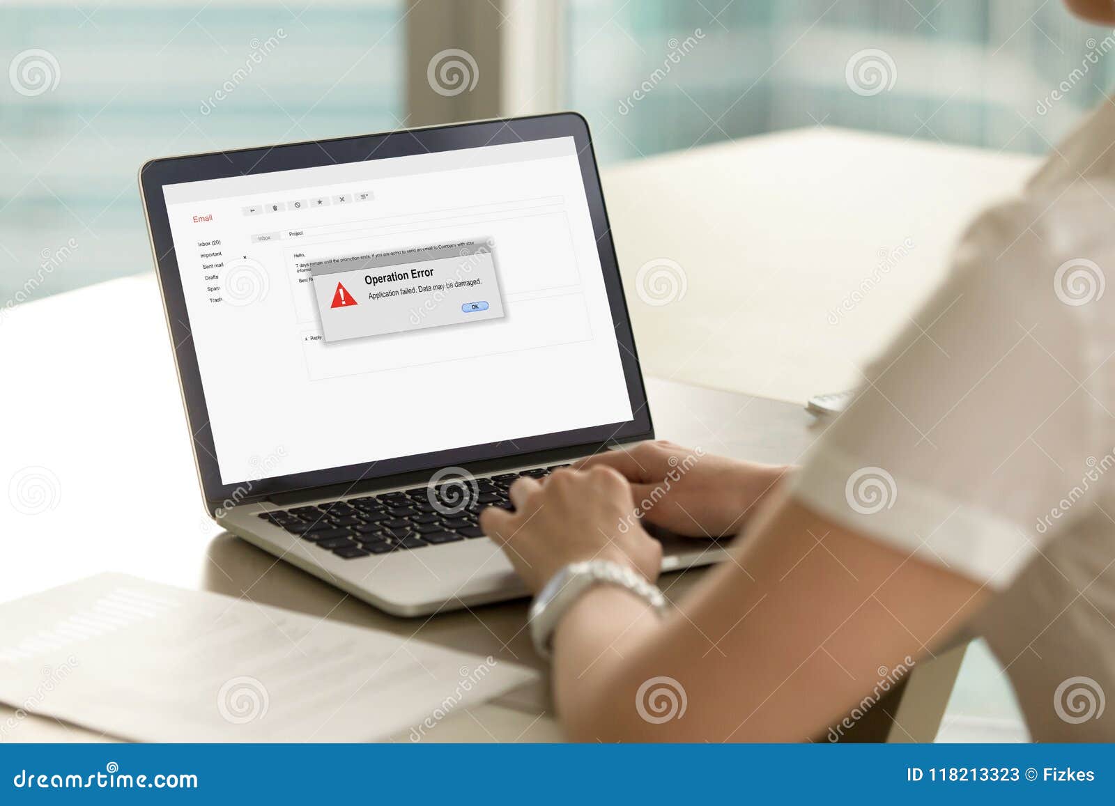 Computer system crash stock image. Image of lost, closeup - 118213323