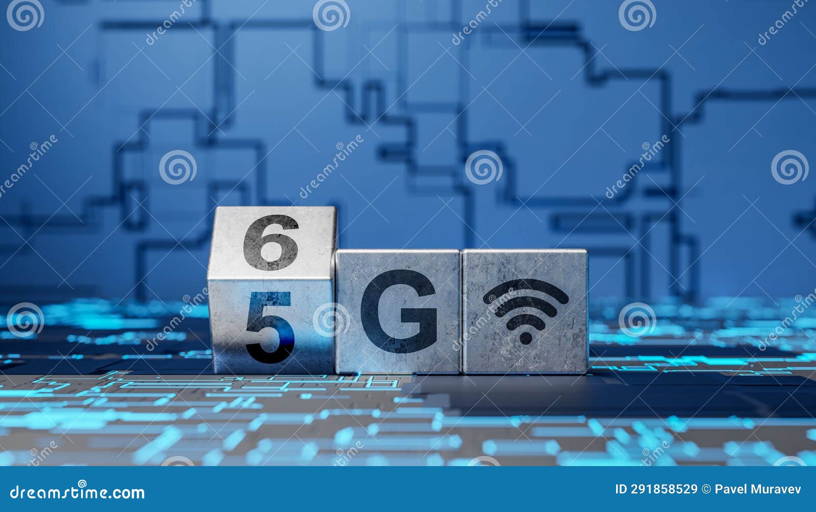 Computer System and 6G System Equipment. 5G To 6G Technology Concept on ...