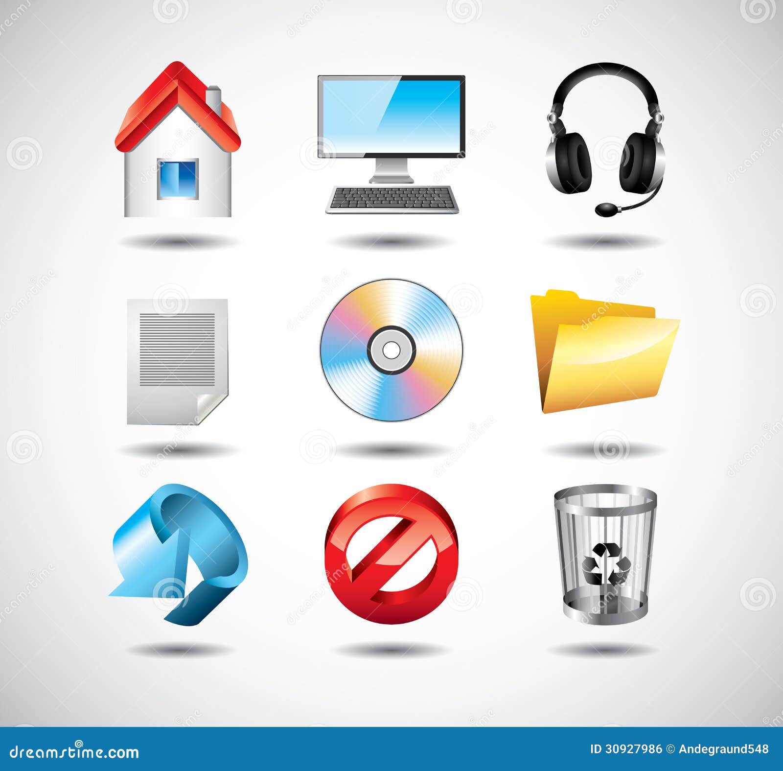 Computer system icons stock vector. Illustration of server - 30927986
