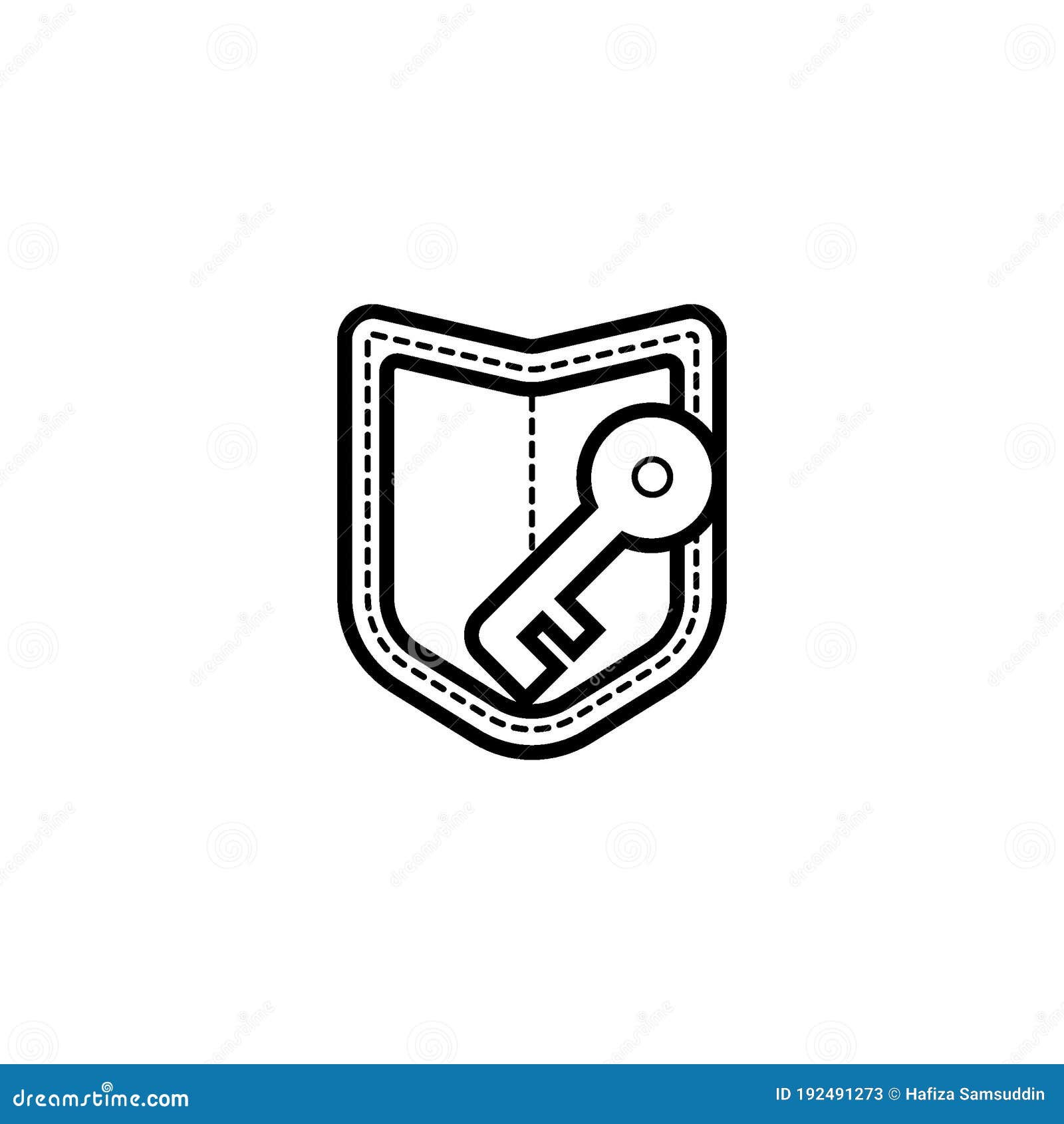 Computer System Protection Shield Symbol. Vector Illustration ...