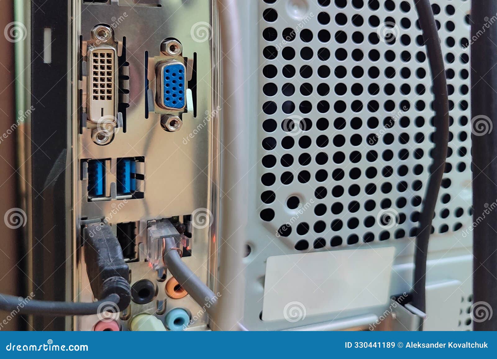 Usb Connectors At Rear Panel Stock Photo | CartoonDealer.com #109673934