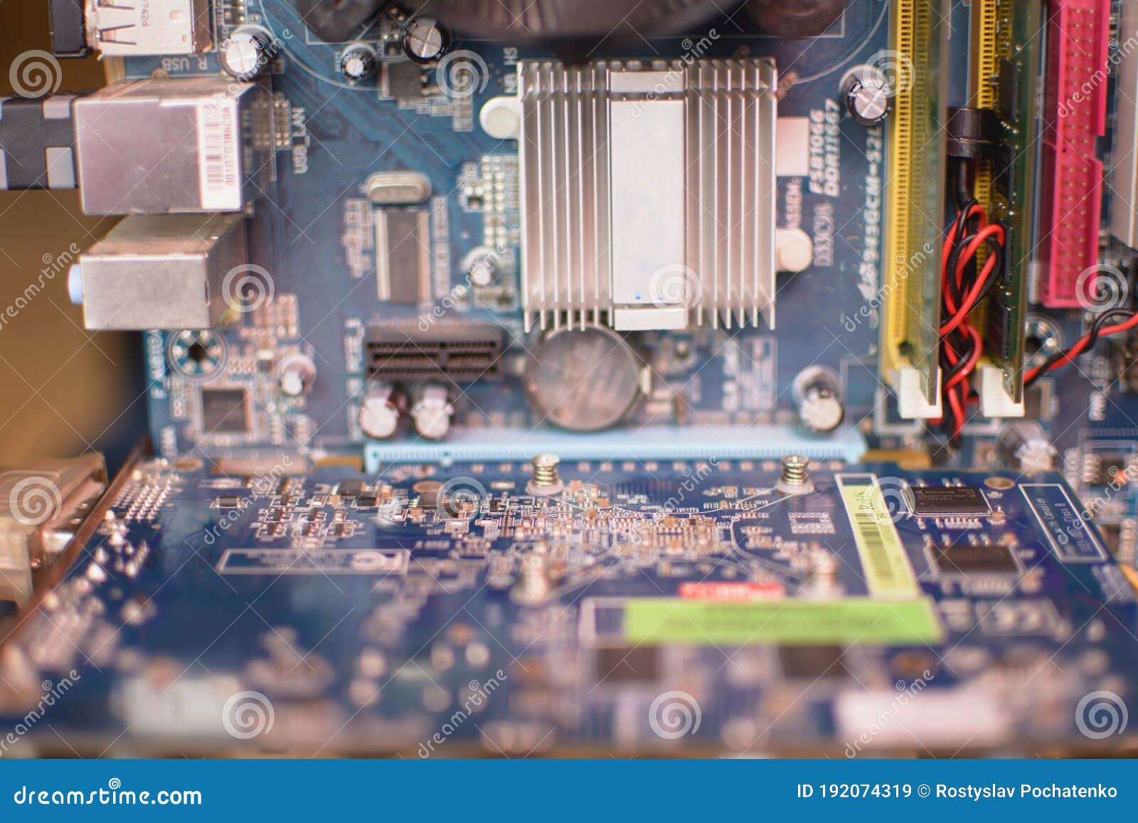 Computer System Unit in a Service Center Stock Image - Image of ...