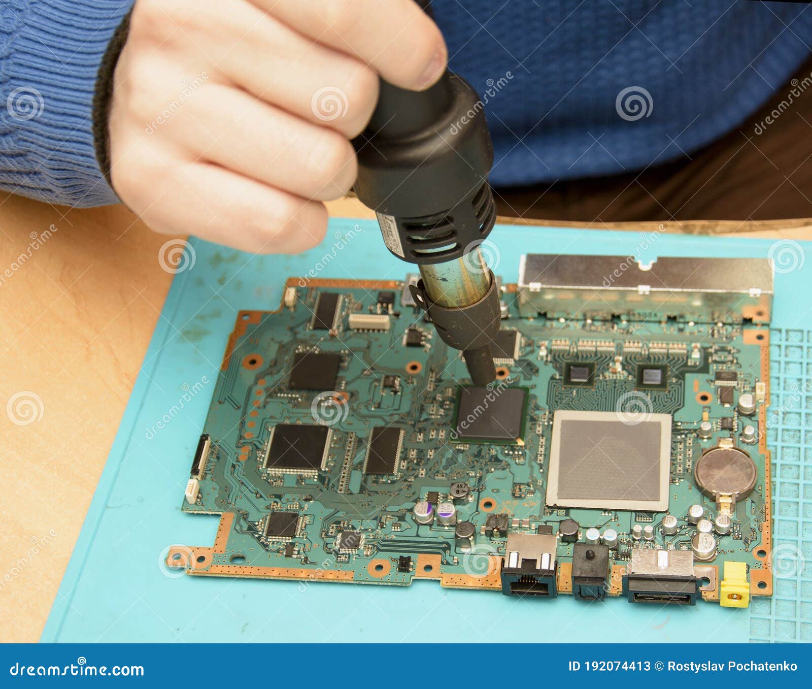 Computer System Unit in a Service Center Stock Image - Image of ...