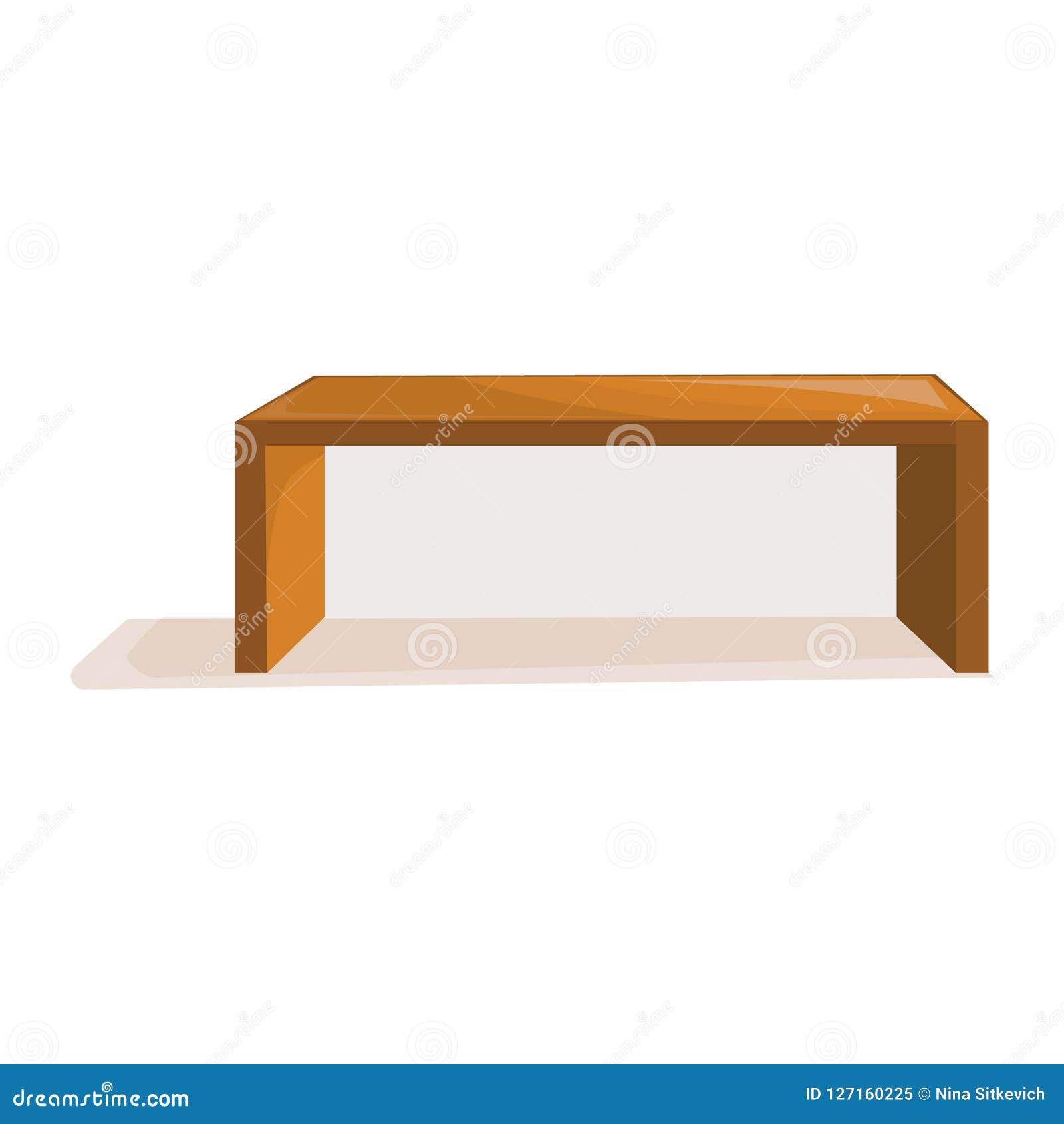 Computer Table Icon, Cartoon Style Stock Vector - Illustration of ...