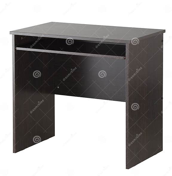 Computer table isolated stock photo. Image of room, closeup - 185533266